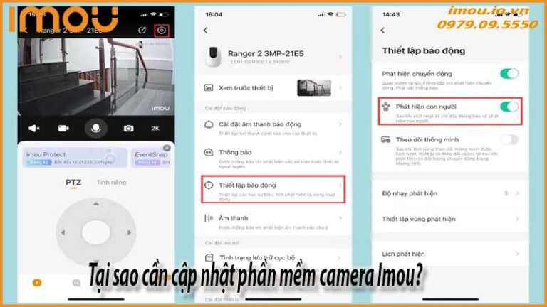 Cập nhật phần mềm và cấu hình camera Imou tại Hải Châu