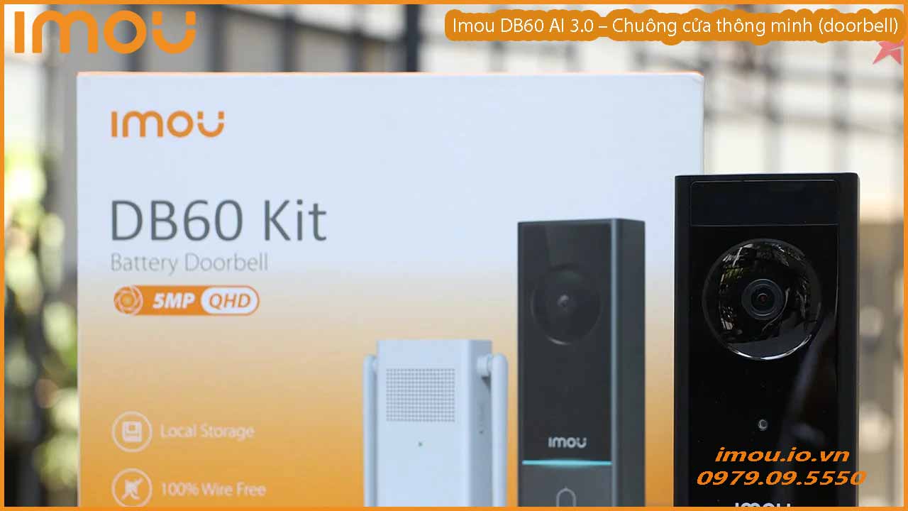 Imou DB60 AI 3.0 – Chuông cửa thông minh (doorbell)