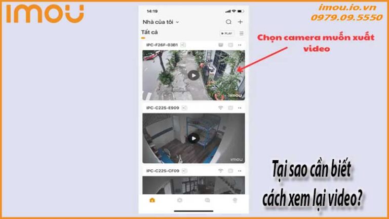 Làm sao để xem lại video từ camera Imou?